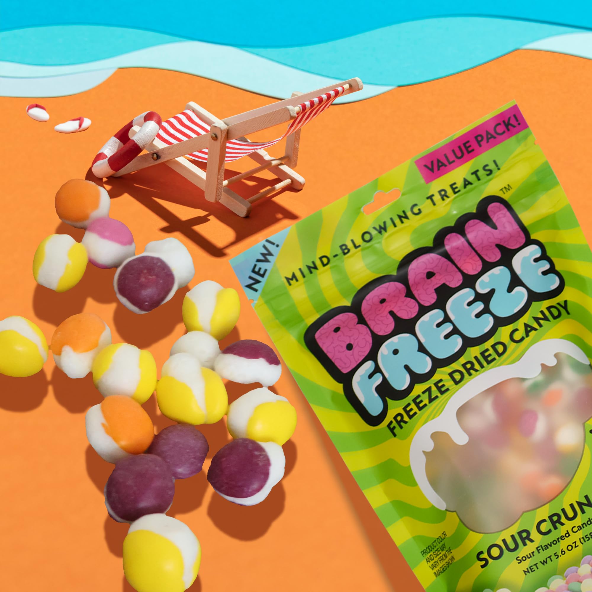 Brain Freeze Freeze dried candy sour 158 gr – Jolly Store